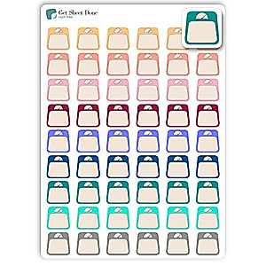 Weight Tracker Stickers  / 54 Write In Scale Stickers(1/2”) / Health Wellness Fitness Goal Stickers/Essential Productivity Life/Bullet Bujo Journal/Scrapbooking DIY Calendar (One Sheet)