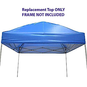 IMPACT CANOPY 021400003 Impact Quest, Fits 10' x 10' Slant Leg Pop Up, Blue Replacement Canopy Top