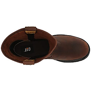 Cat Footwear Men's Revolver Pull-on Soft Toe Work Boot, Brown, 10