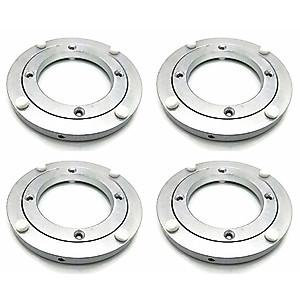 Four (4) 4.5" Inch (120mm) Aluminum Lazy Susan Bearings - Turntable Bearing