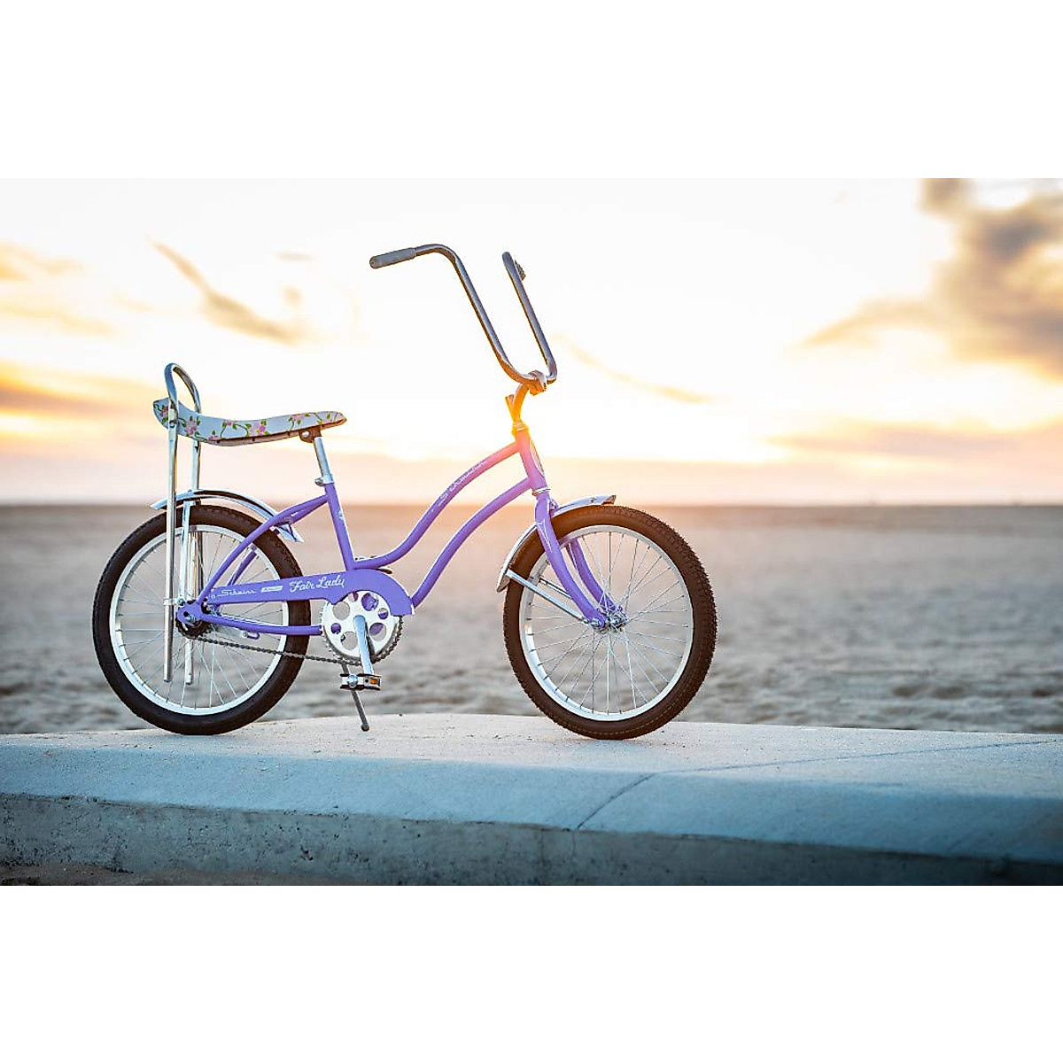 Schwinn Fair Lady Cruiser Bike, 20-Inch Wheels, Purple