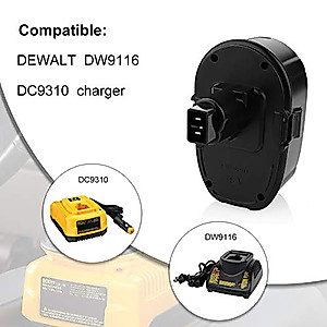 Powilling Innovation 6.0Ah Lithium-Ion Replacement Battery for Dewalt 18V XRP Ni-Cad battery DC9096 DC9098 DC9099 DE9039 DE9095 DE9096 DE9098 DW9095 DW9096 DW9098 DE9503 DC9182 Dewalt 18Volt Batteries