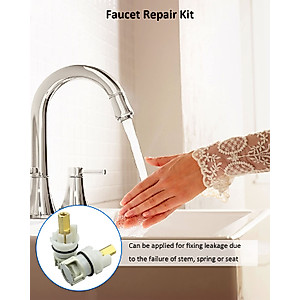 RP25513 Faucet Stem Replacement for Faucet Repair Kit, with RP4993 Seat and Spring and 8 Cartridge, 4 Pack