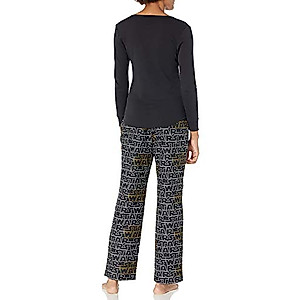 Amazon Essentials Disney | Marvel | Star Wars Women's Flannel Pajama Sleep Sets, Star Wars Logo - Womens, Large
