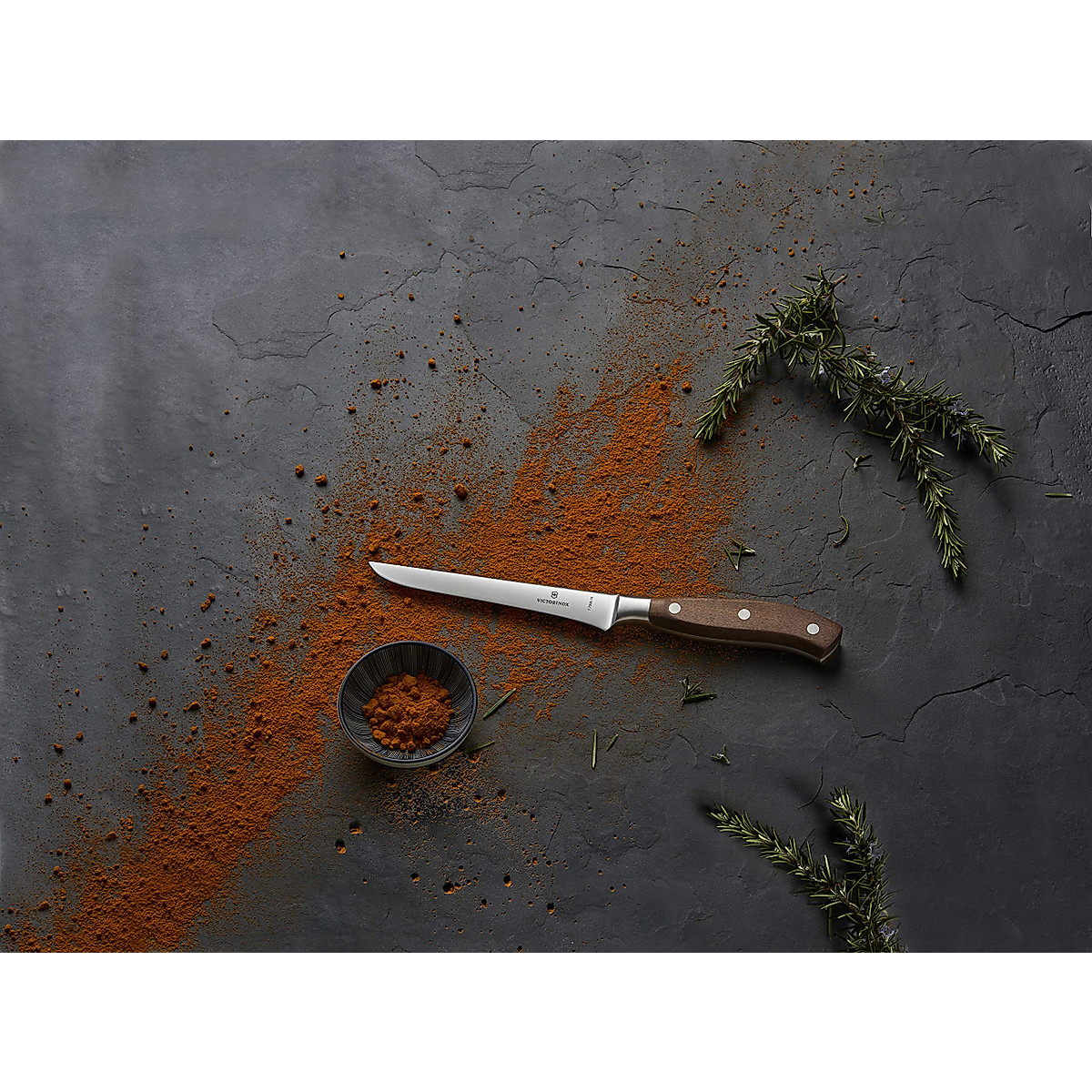 Victorinox Grand Maitre Boning Knife - Kitchen Knife for Cutting Meat - Premium Cooking Knife for Home Kitchen Essentials - Wood Handle, 6"