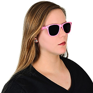 Black Sunglasses For Men Women Teens Girls Boys Dark Glasses Polarized 80s Matte