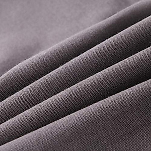 NordECO HOME Set of 2 Throw Pillow Covers - 100% Cotton Soft Decorative Cushion Covers for Bed Home Decoration, 18 x 18, Grey