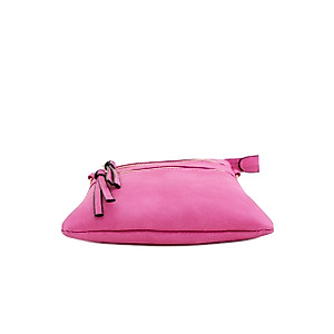 Functional Multi Pocket Crossbody Bag (Fuchsia)