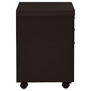 Coaster Furniture Skylar 3-drawer Mobile File Cabinet Cappuccino 800894