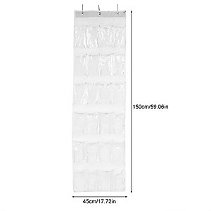 Alvinlite Hanging Shoe Organizer - Over The Door Shoe Organizer with 24 Mesh Large Pockets Door Shoe Rack for Men Women Kids Hanging Door Shoe Holder