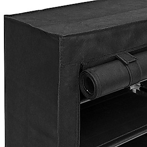 Best Choice Products 6-Tier 36-Shoe Portable Home Shoe Storage Closet Rack w/ Fabric Cover, Black