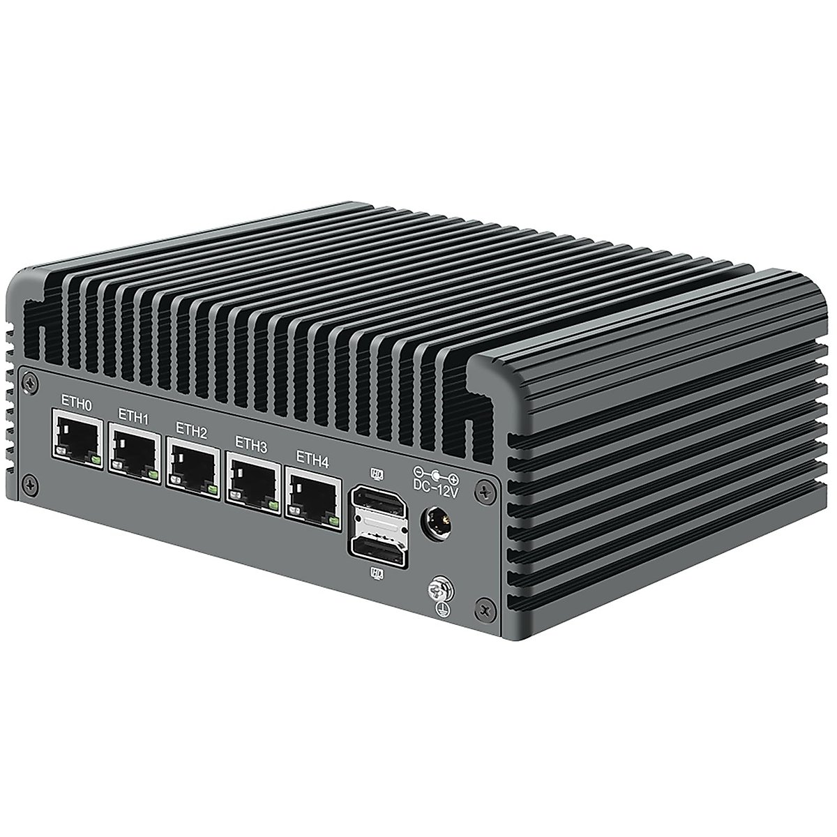 4K Firewall Micro Appliance, 5 Port i226-V 2.5G LAN Fanless Mini PC Intel N100, No DDR5 No NVMe, 2* HDMI, 4xUSB2.0, 1*DP, 1*Type-C, VPN Router PC, OPNsense, Ethernet AES-NI, ESXi Proxmox Host