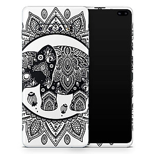 DesignSkinz Indian Mandala Elephant Protective Vinyl Decal Wrap Skin Cover Compatible with The Samsung Galaxy S20 (Screen Trim & Back Glass Skin)