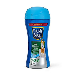 Fresh Step Cat Litter Box Odor Eliminating Powder | Cat Deodorizer for Litter Box | Easy to Use Odor Neutralizing Powder Cat Product for the Home - 16 Ounces