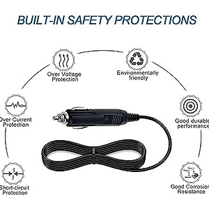 Nuxkst Car DC Adapter for Philips SB365 SB365/37 Wireless Bluetooth Portable Speaker Auto Vehicle Boat RV Cigarette Lighter Plug Power Supply Cord Cable Charger PSU