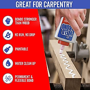Weldbond Multi-Surface Glue, Bonds Most Anything! Non-Toxic Glue, Use as Wood Glue or on Glass Crafts Ceramic Tile Mosaic Stone Fabric Carpet Metal & More. Dries Crystal Clear 14.2 oz / 420ml