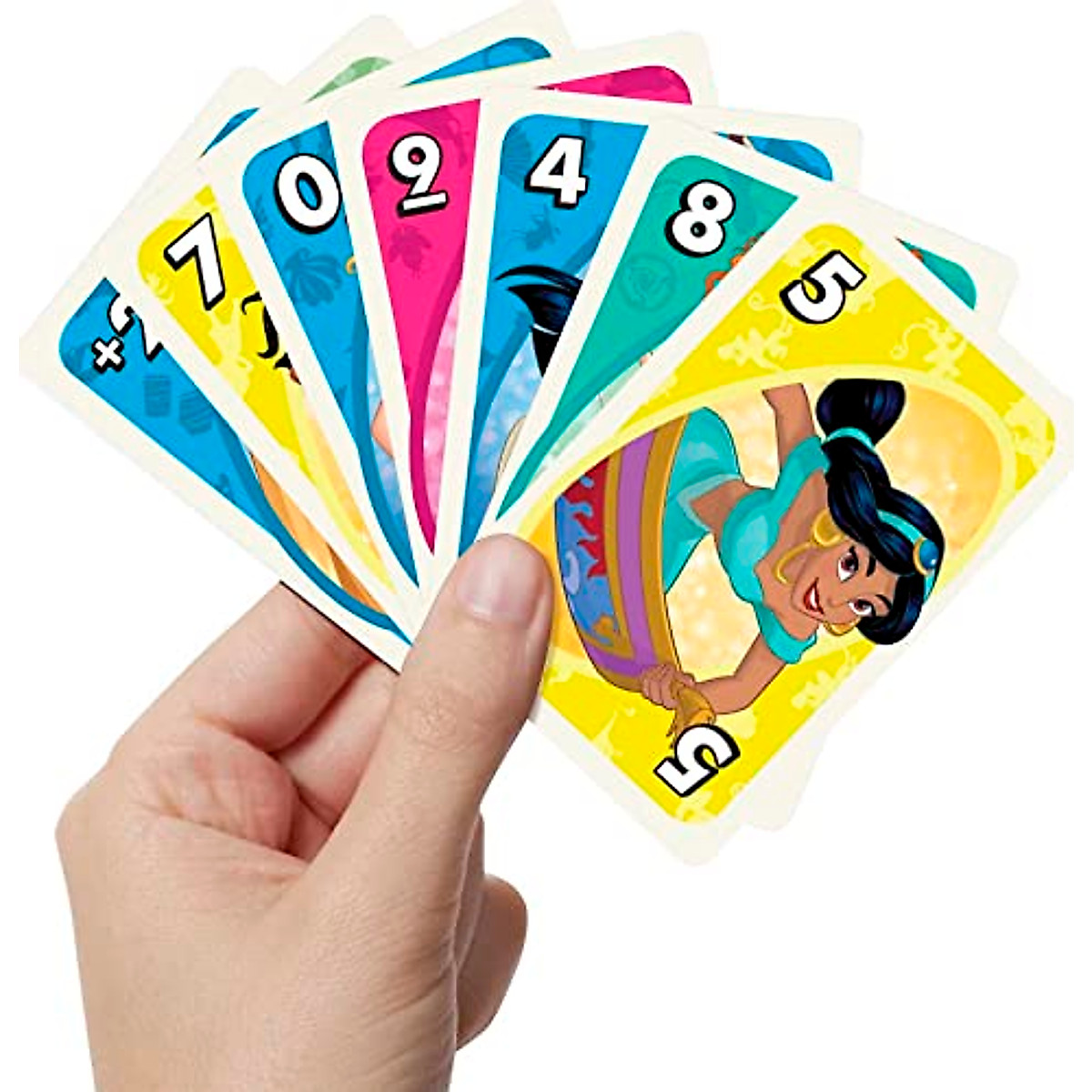 Mattel Games UNO Disney Princesses Card Game for Kids & Family, Themed Deck & Special Rule, 2-10 Players