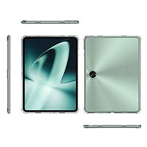 Zeking for OnePlus Pad (2023) Case, Crystal Clear Transparent Reinforced Corners TPU Shock-Absorption Flexible Case Cover for OnePlus Pad 11.61"(2023) (Clear)