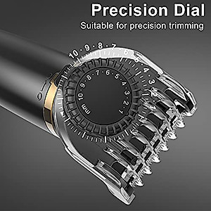 Hatteker Hair Clipper Cordless Hair Trimmer Barber Clipper T-Blade Trimmer Beard Trimmer Nose Trimmer Hair Cutting Grooming Kit Professional IPX7 Waterproof