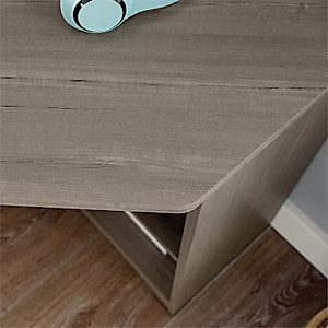 UrbanPro Engineered Wood Corner Desk in Silver Sycamore/Brown Finish