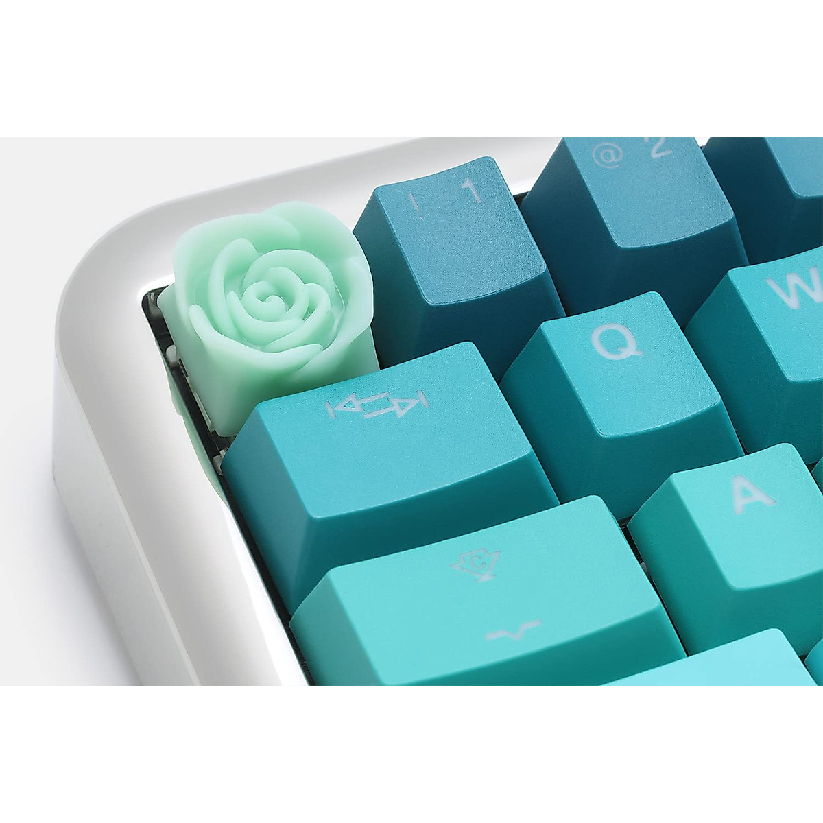 Capsmiths Rose Artisan Keycap for MX Mechanical Gaming Keyboards (Black)