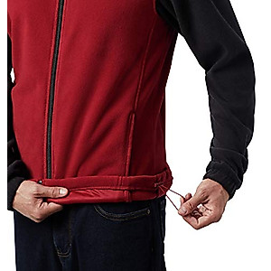 Columbia NCAA South Carolina Fighting Gamecocks Men's Collegiate Flanker III Fleece Jacket, Medium, SC - Black/Beet