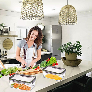 Foncroto Sandwich Food Storage Containers With Lids: 118 OZ Reusable Leakproof Storage Containers With Lids,Plastic Meal Prep Storage Container for Sandwich Vegetable,Salad,Fruit