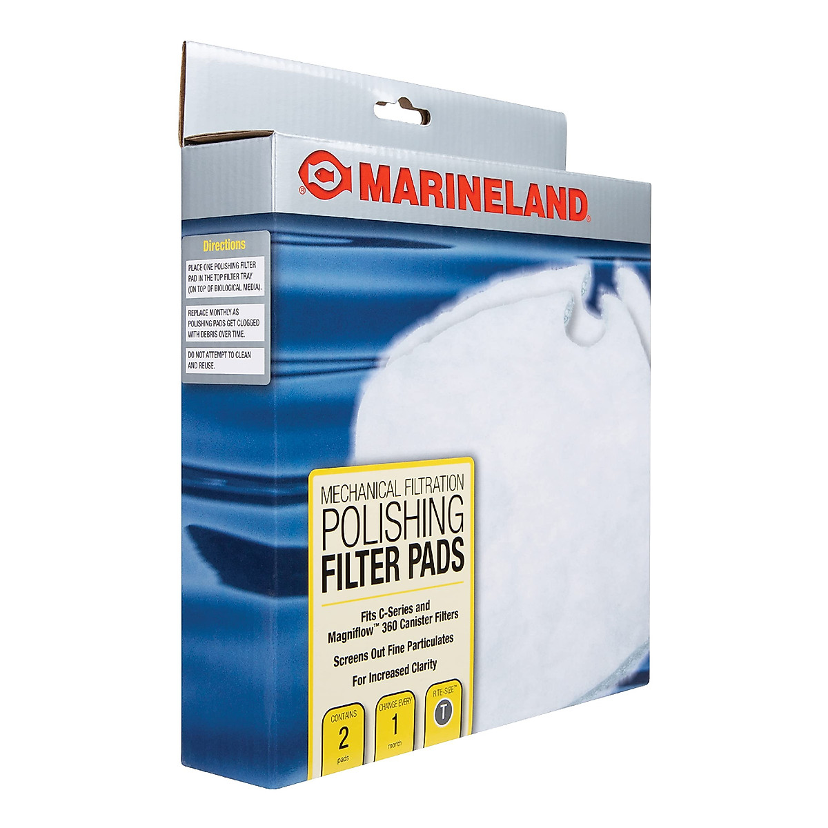 MarineLand Polishing Filter Pads, Mechanical Filtration for Canister Filters