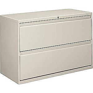 HON 892LQ 800 Series Two-Drawer Lateral File, 42w x 19-1/4d x 28-3/8h, Light Gray
