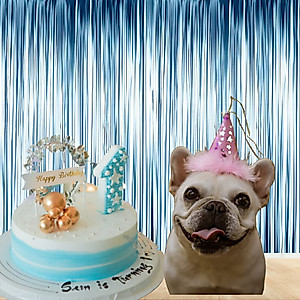 3 Packs Foil Curtain Backdrops Photo Booth Photography Curtains Door Fringe Curtains Backdrops for Birthday Wedding Christmas Disco Parties Decoration (Gold)