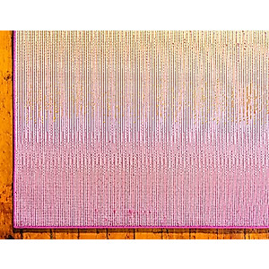 Unique Loom Estrella Collection, Gradient, Sunset, Abstract, Bright Colors Area Rug, 7 x 10 ft, Pink/Gold