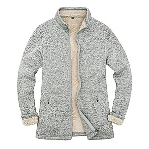 Bonnorth Womens Fall Plus Size Jackets for Women Fashion Oversized Jackets Women's Full Zipper Warm Jacket with Pocket Ash XL