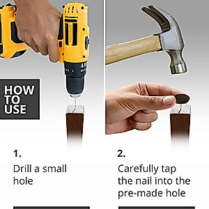 Chair Glides X-PROTECTOR – 1" Furniture Glides 40 pcs – Brown Nail-on Chair Sliders – Premium Chair Leg Floor Protectors – Slide Effortlessly with Chair Leg Pads That Protect Your Floor!