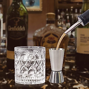 Newk Double Jigger for Bartending, 1/2 & 1 Oz(15 & 30 ML) Stainless Steel Cocktail Measuring Jigger (Set of 4)