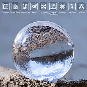 LET'S RESIN UV Resin, Upgraded 500g Crystal Clear UV Resin Hard, Low Odor Ultraviolet Epoxy Resin, UV Light Cure Solar Sunlight Activated Glue for Jewelry, Craft Decoration