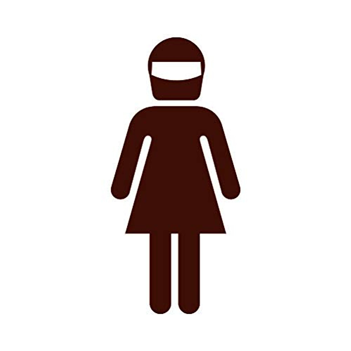 Girl Racer Sticker - Decal - Die Cut - Funny Import Lifestyle - Brown 4.68" x 10.00"