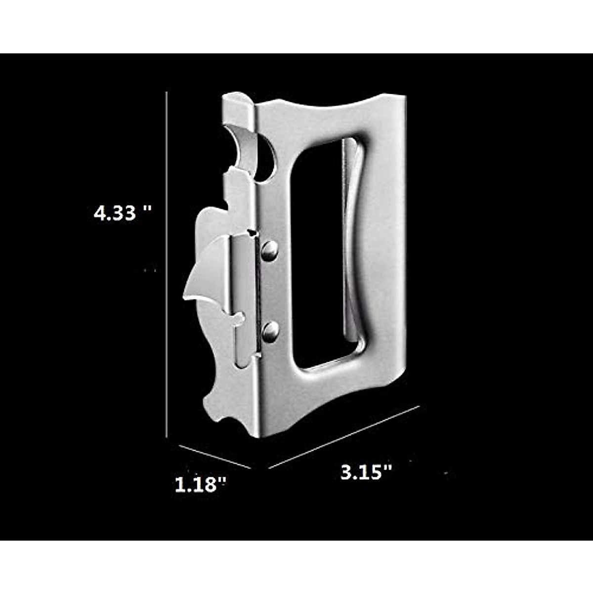 Kitchen Stainless Steel Military Style Multi-Function Manual Can Opener for Can Beer