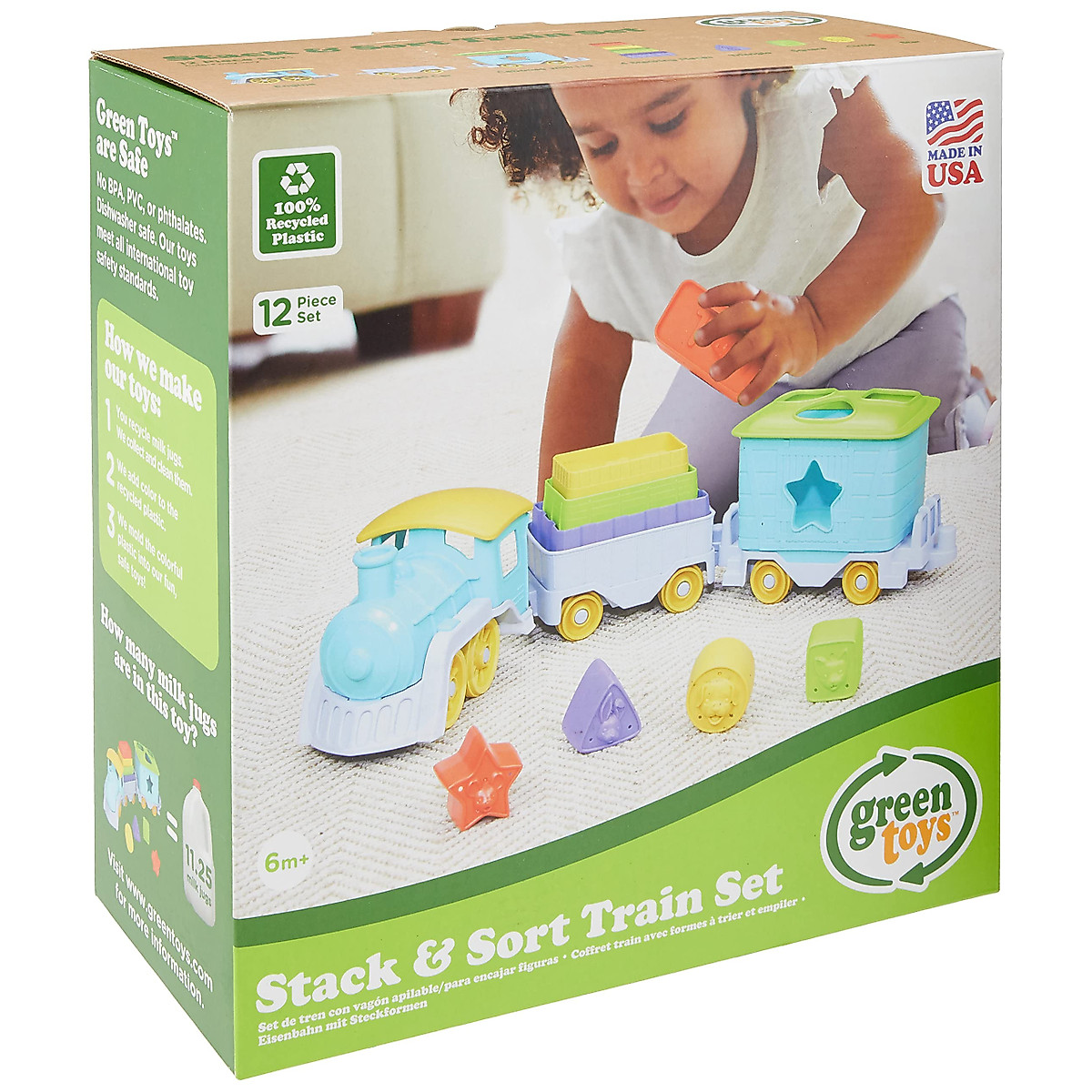 Green Toys FC Stack & Sort Train