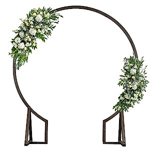 YITAHOME 7.2FT Large Solid Wood Wedding Arch, Exquisite Wedding Arches for Ceremony, Wedding Arch Stand for Indoor Outdoor, Balloon Arch Stand for Proposal Birthday Parties, Valentine Decor