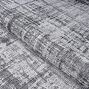 Couristan Charm Tiverton Anthracite-Light Gray Indoor/Outdoor Area Rug, 5'3" x 7'6"