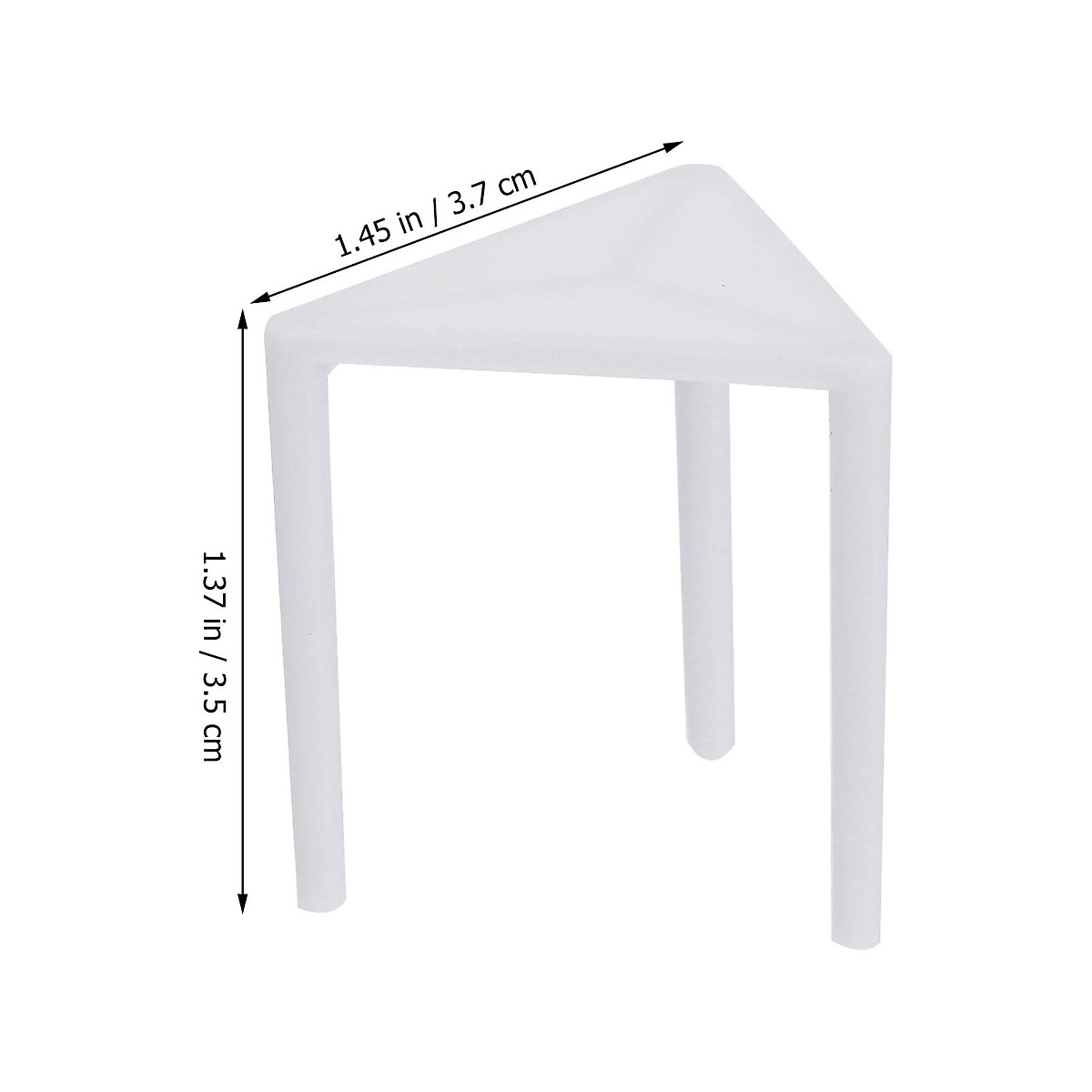 Hemoton Cake Tray 100pcs Plastic Pizza Tabletop Pizza Saver Pizza Box Table Triangle Brackets Pizza Holder White Serving Tray