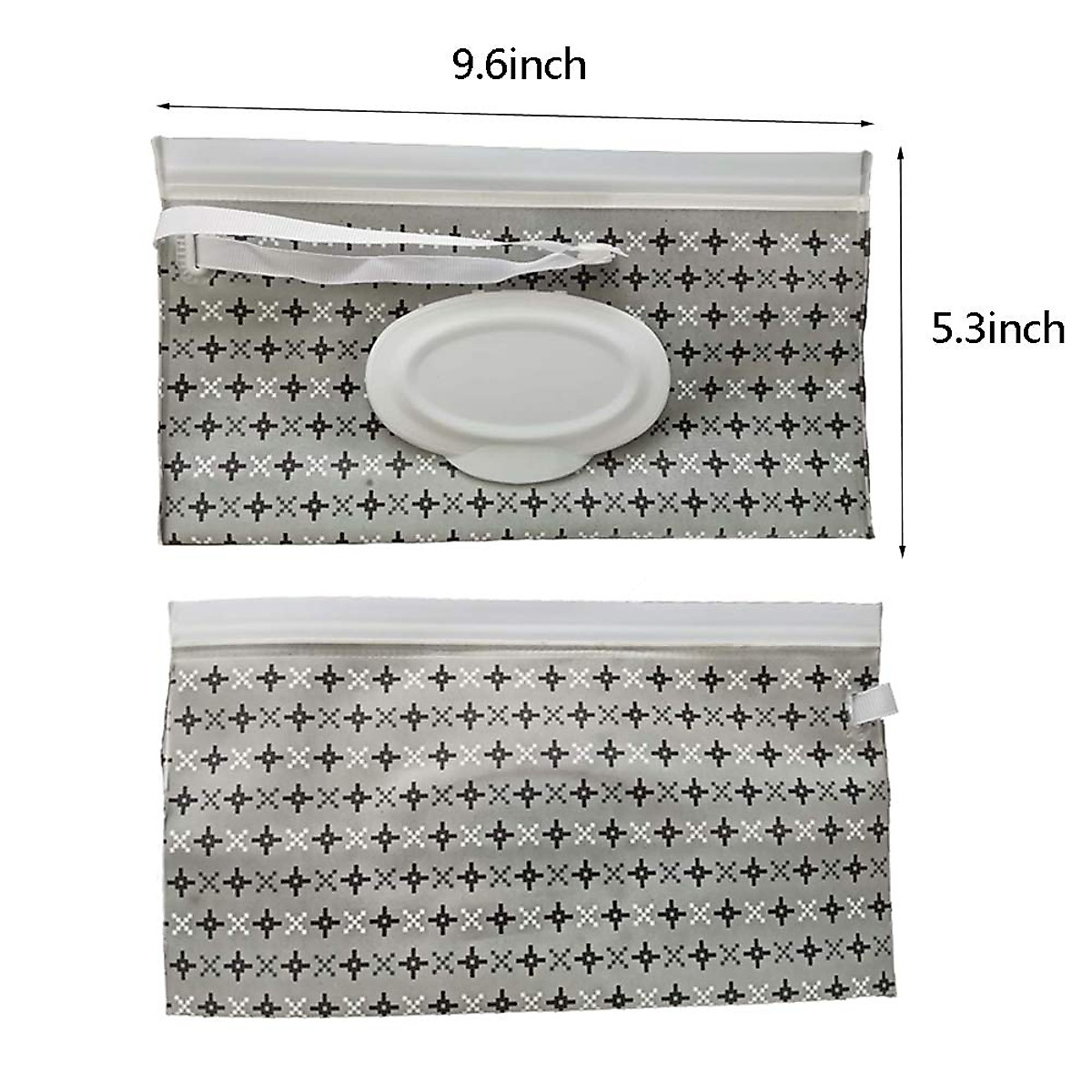 Reusable Eco Friendly Durable Portable Wet Wipe Pouch,Travel Wipes Dispenser Travel Wipes Bag Wipe Pouches Baby Wet Wipe Cases Set of 4