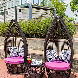 CTK Brown Flat Synthetic Rattan Repair Materials, Plastic Rattan Wicker Repair Tools, Wicker Garden Furniture Repair, Used for Weaving and Repairing Chairs, Tables, Storage Baskets (Coffee Purple)