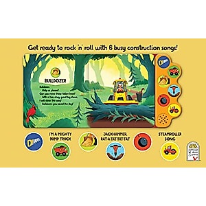 Let's Sing Construction Songs 6-Button Children's Song Board Book