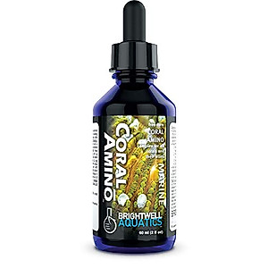 Brightwell Aquatics CoralAmino - Amino Acid Complex for Coral Coloration & Growth, 60 ml
