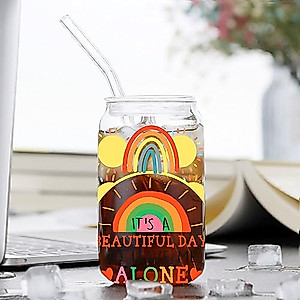 Myhiju 5 Sheets UV DTF Transfer Sticker for 16OZ Libbey Glass Cups, UV DTF Cup Wrap Transfer Cup Stickers Clear Film Transfer Paper Mug Stickers Waterproof DIY Rub on Transfers for Crafts Decals (Style3)