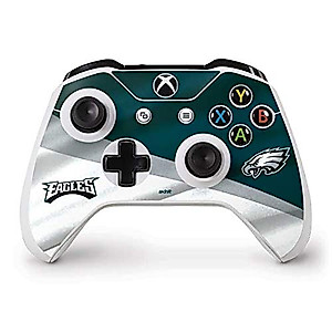 Skinit Decal Gaming Skin compatible with Xbox One S Controller - Officially Licensed NFL Philadelphia Eagles Design