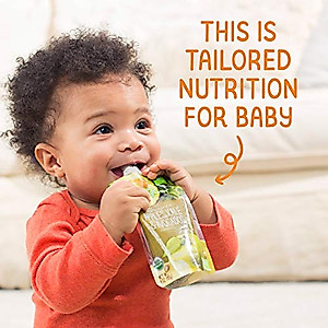 Happy Baby Organics Stage 2 Baby Food Pouches, Gluten Free, Vegan & Healthy Snack, Clearly Crafted Fruit & Veggie Puree, Fruit & Veggie Variety Pack, 4 Ounces (Pack of 16)