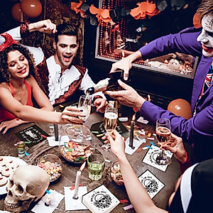 Aodaer 48 Pieces Bride or Die Paper Napkins Disposable Bride or Die Party Napkins Cocktail Dinner Napkin Set 13" x 13" Unfolded Halloween Tableware Napkins for Bride or Die Party Supplies