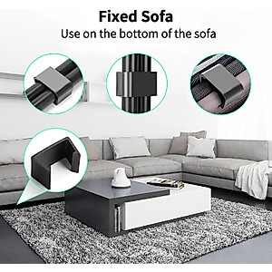 8 PCS Outdoor Furniture Clips, Sofa Wicker Sectional Patio Furniture Clips, Wicker Chair Fastener, Wicker Furniture Clamps Connectors, Connect Sectional Module Outdoor Couch Patio Furniture (L)